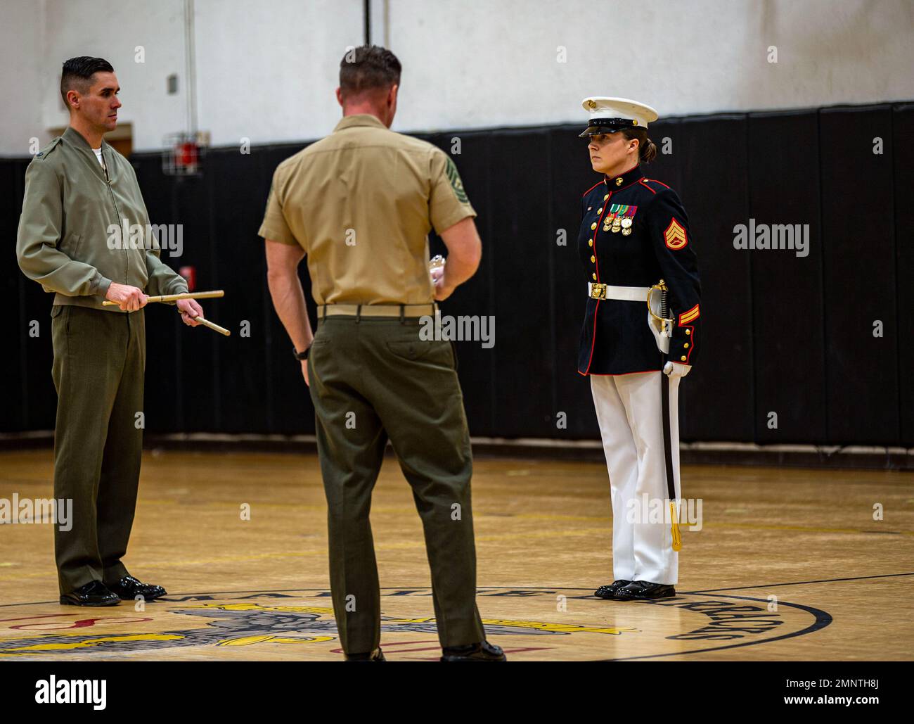 Staff Sgt. Hannah N. McFadden, ordnance chief, Headquarters & Support Company, stands at the ...