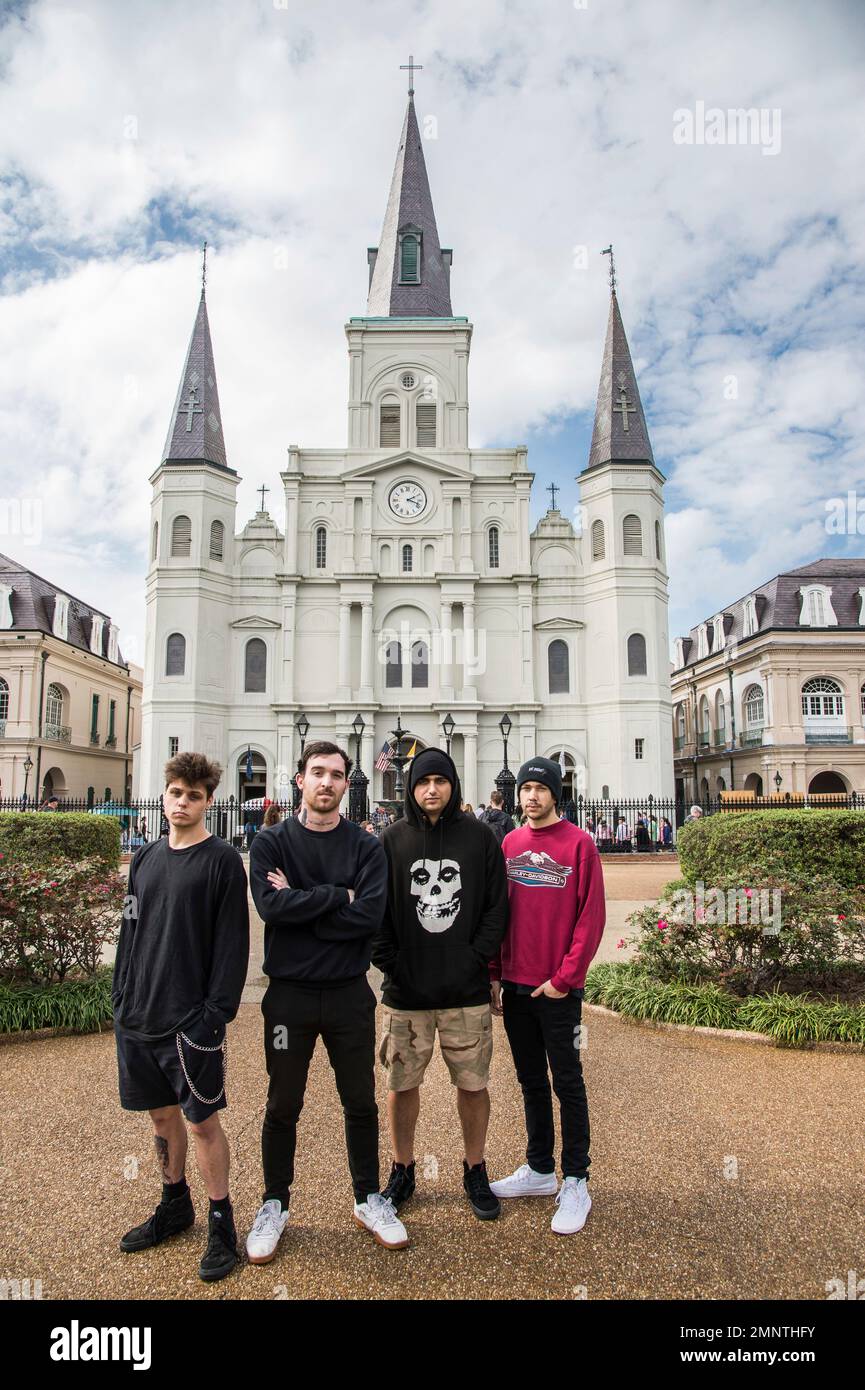 James Barnett, from left, Elijah Witt, Ryan Henriquez and Devin Clark ...