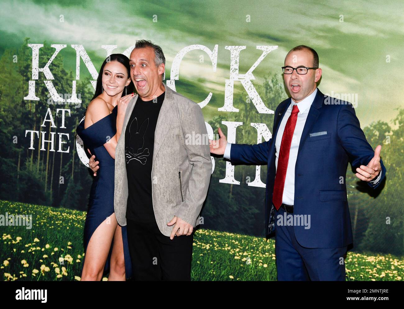 Melyssa Murray, left, Joe Gatto and James Murray attend the "Knock at ...