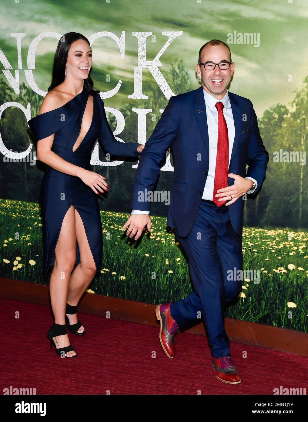 James Murray, right, and wife Melyssa Murray attend the "Knock at the ...