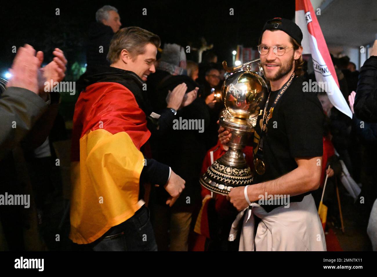Cologne, Germany. 31st Jan, 2023. Field hockey, men: Arrival of the ...