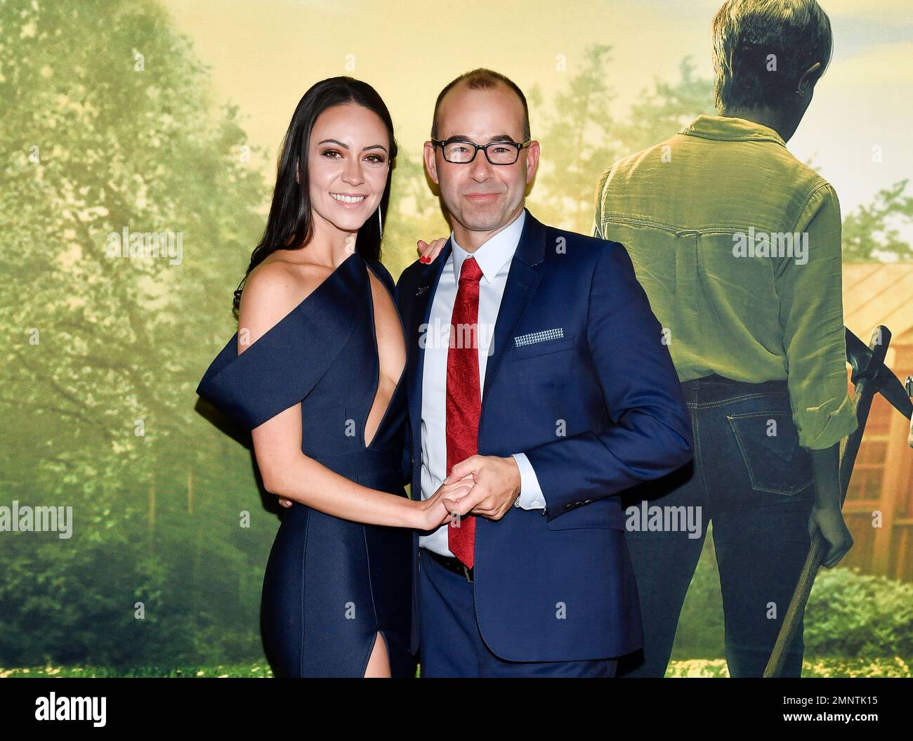 James Murray, right, and wife Melyssa Murray attend the "Knock at the ...