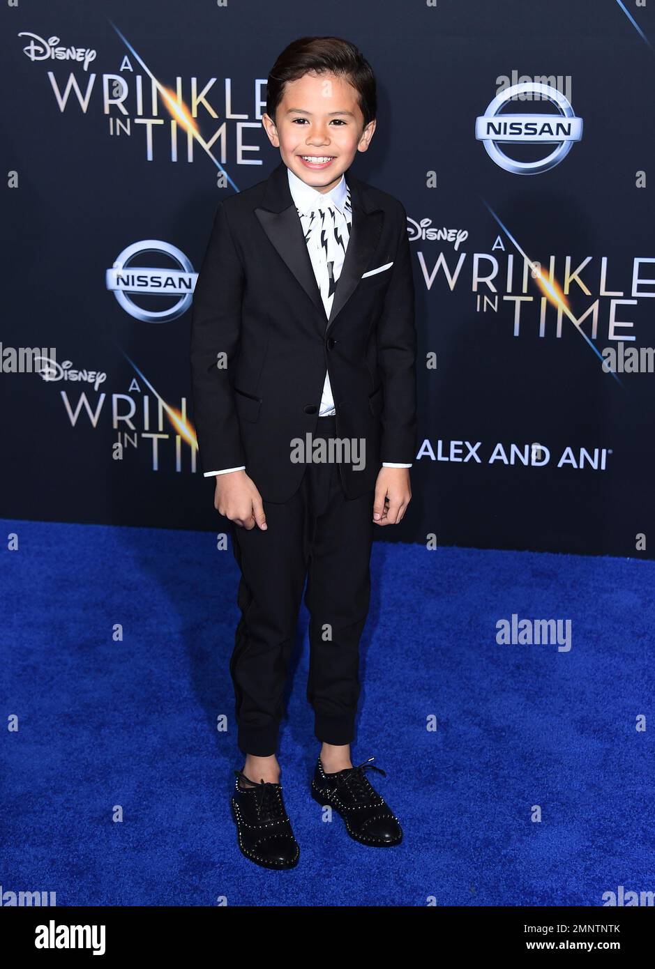 Deric McCabe arrives at the world premiere of "A Wrinkle in Time" at ...