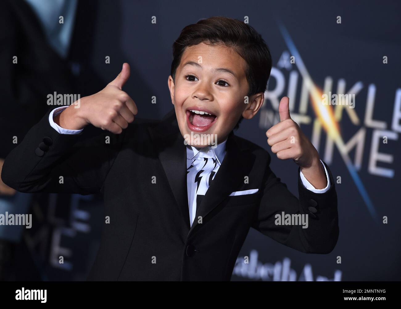 Deric McCabe arrives at the world premiere of "A Wrinkle in Time" at ...