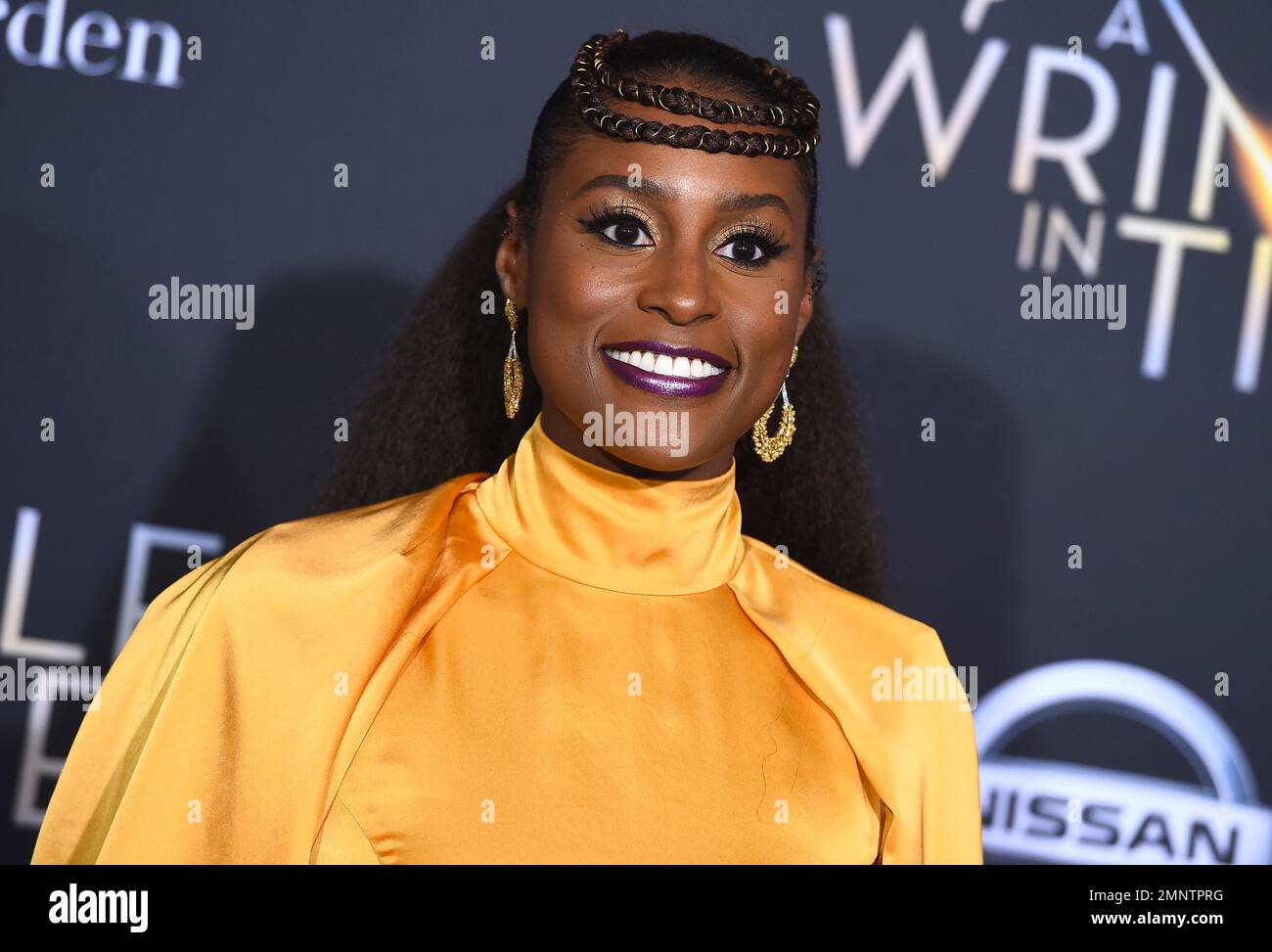 Issa Rae arrives at the world premiere of "A Wrinkle in Time" at the El ...