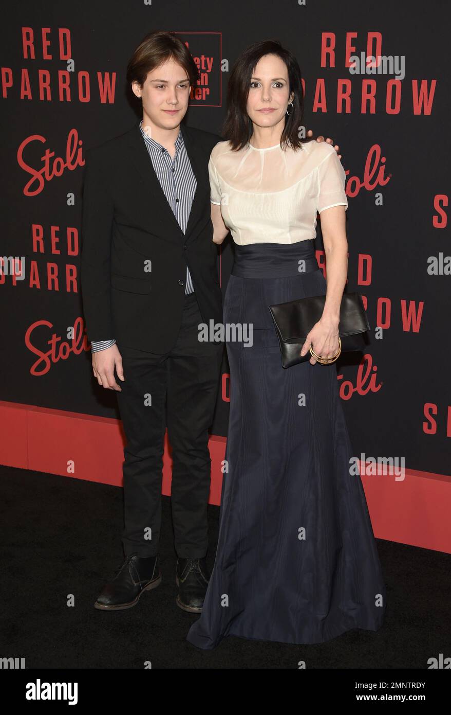 Mary-Louise Parker, right, and son William Atticus Crudup attend the ...