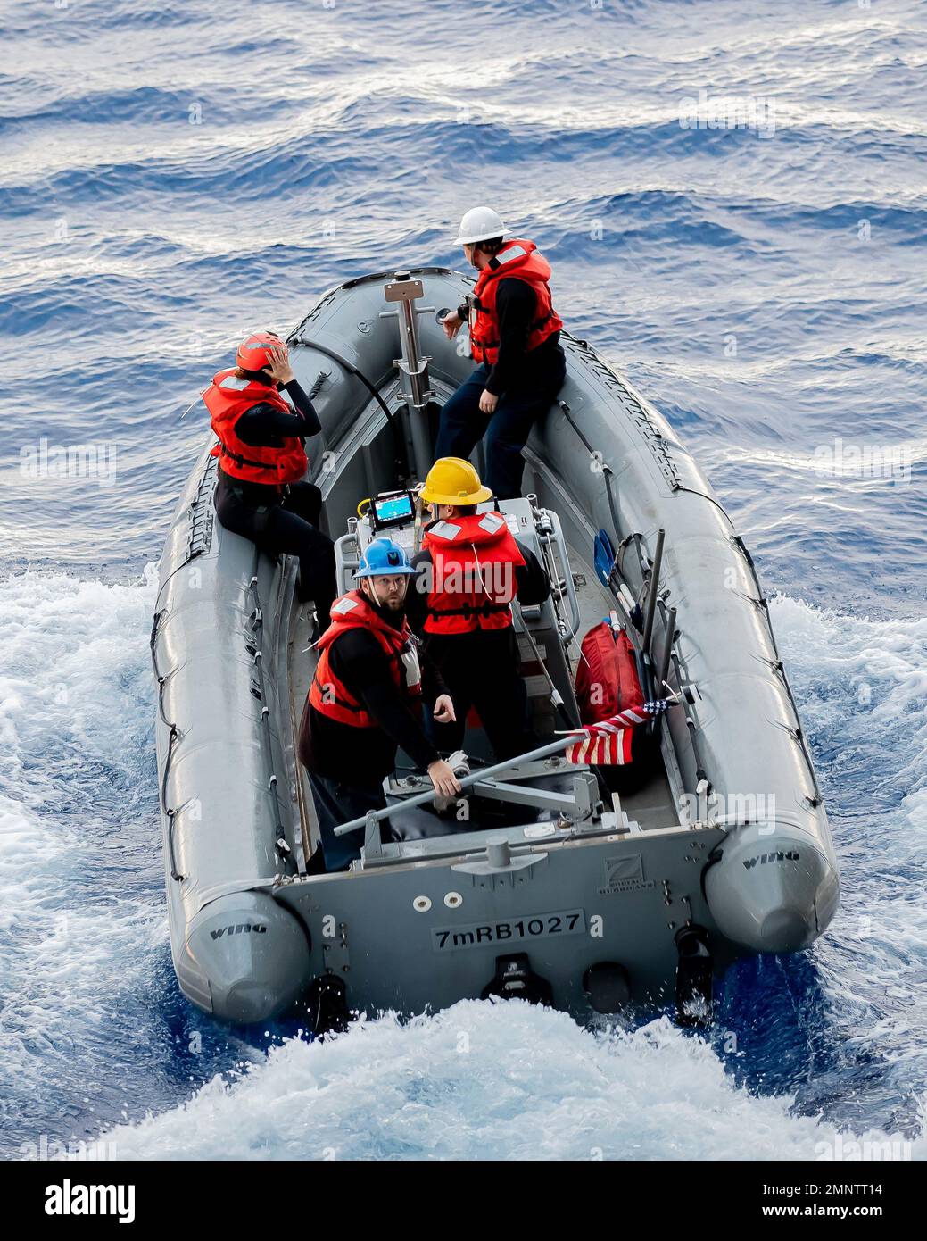 Sailors assigned to the first-in-class aircraft carrier USS Gerald R ...