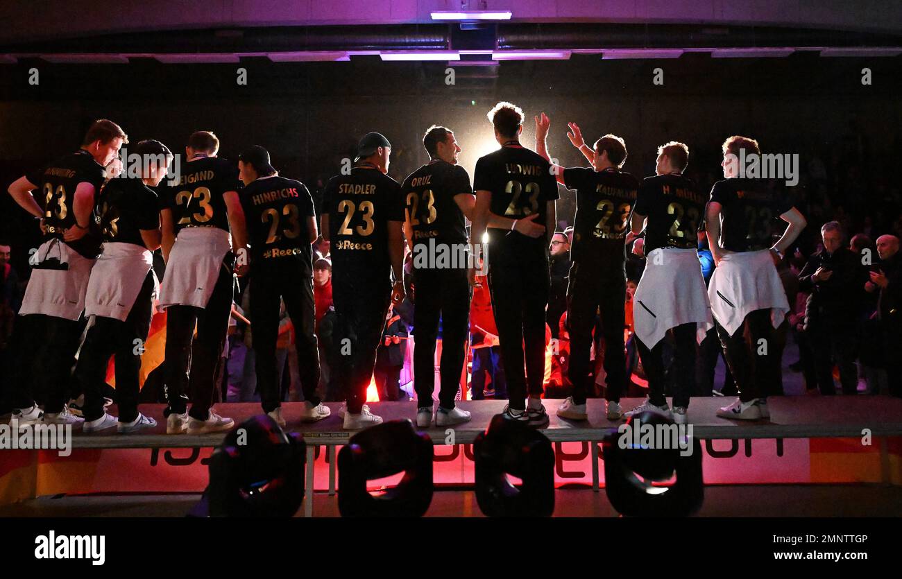 Cologne, Germany. 31st Jan, 2023. Field hockey, men: Arrival of the ...