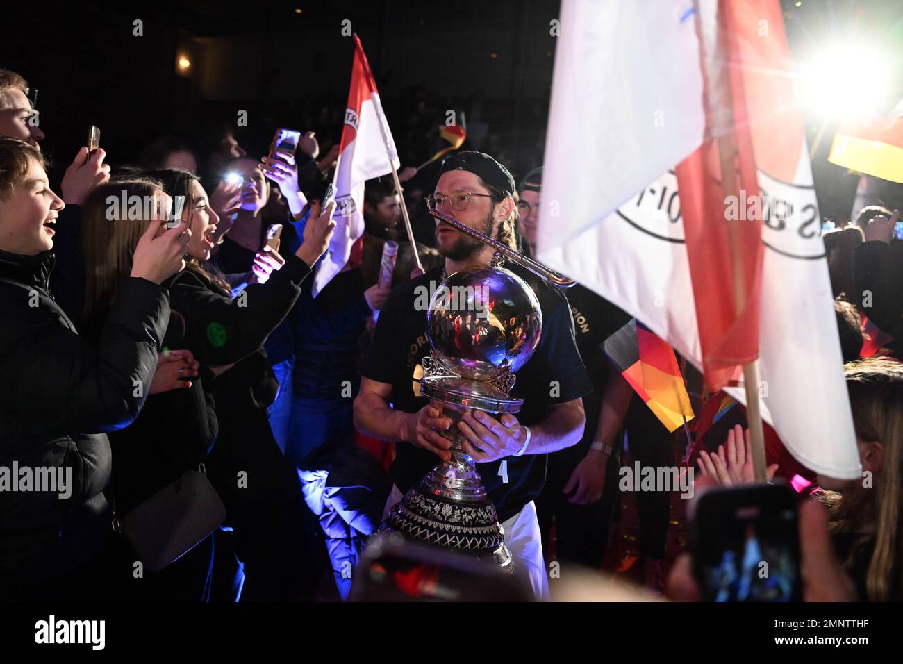 Cologne, Germany. 31st Jan, 2023. Field hockey, men: Arrival of the ...