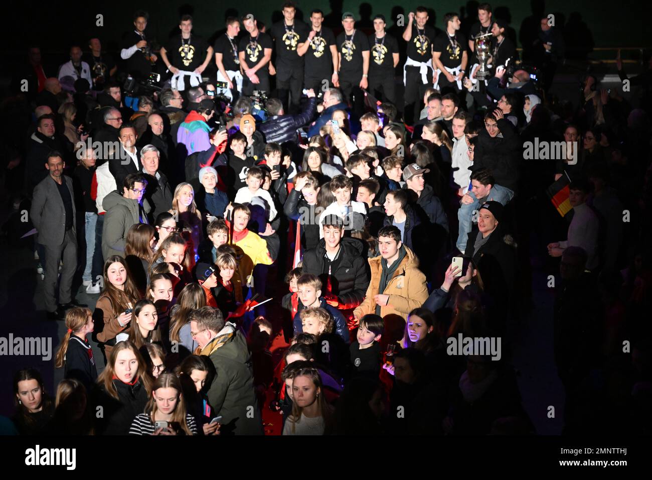 Cologne, Germany. 31st Jan, 2023. Field hockey, men: Arrival of the ...