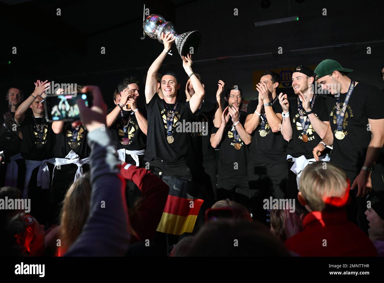 Cologne, Germany. 31st Jan, 2023. Field hockey, men: Arrival of the ...