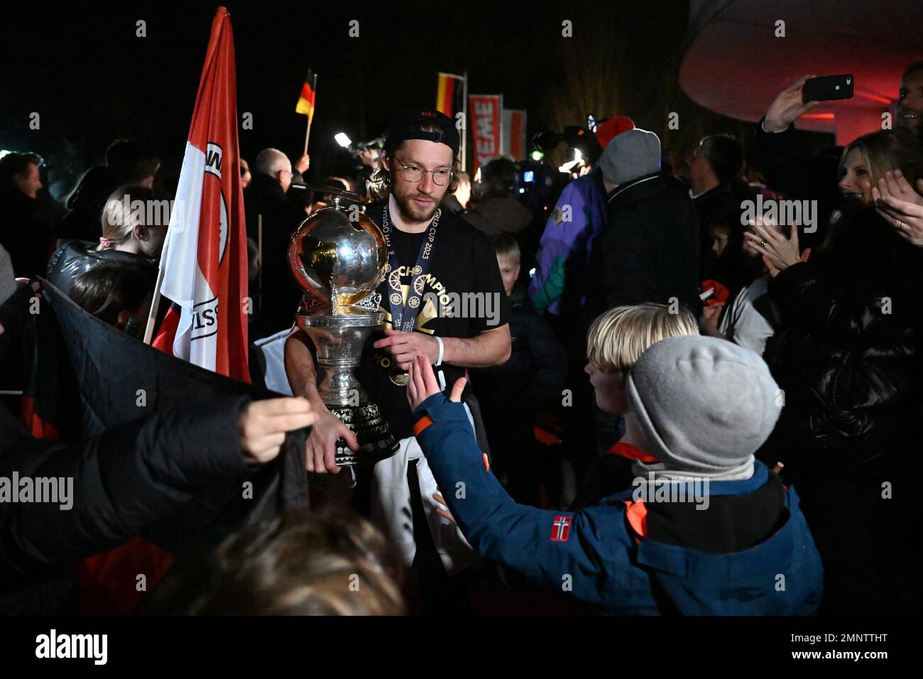 Cologne, Germany. 31st Jan, 2023. Field hockey, men: Arrival of the ...