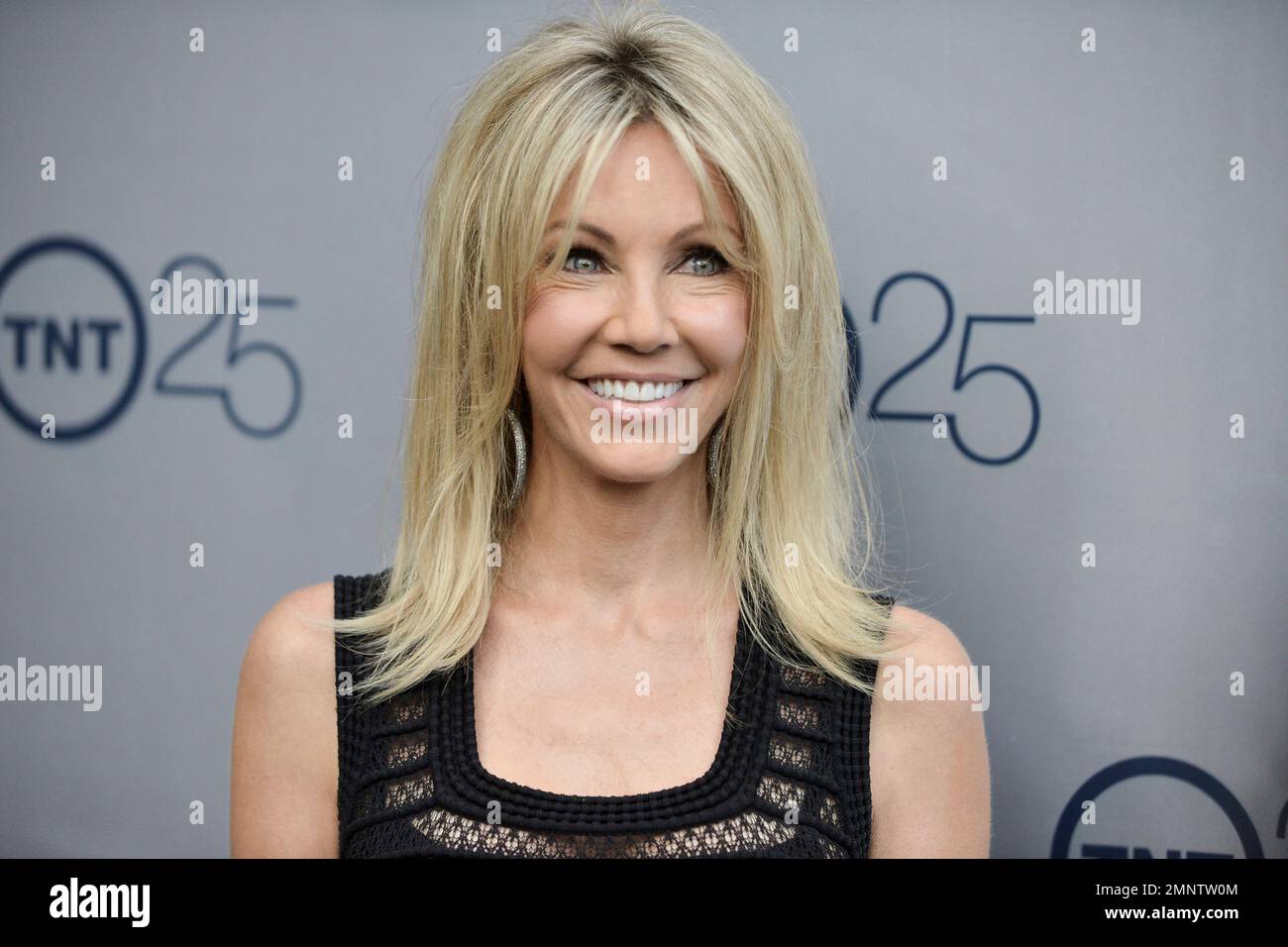 FILE - In a July 24, 2013 file photo, Heather Locklear arrives at the TNT 25th Anniversary Party ...