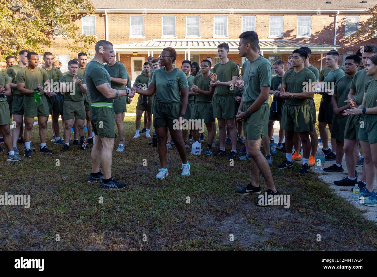 U.S. Marine Corps Cpl. Michele Clarke, a combat videographer ...