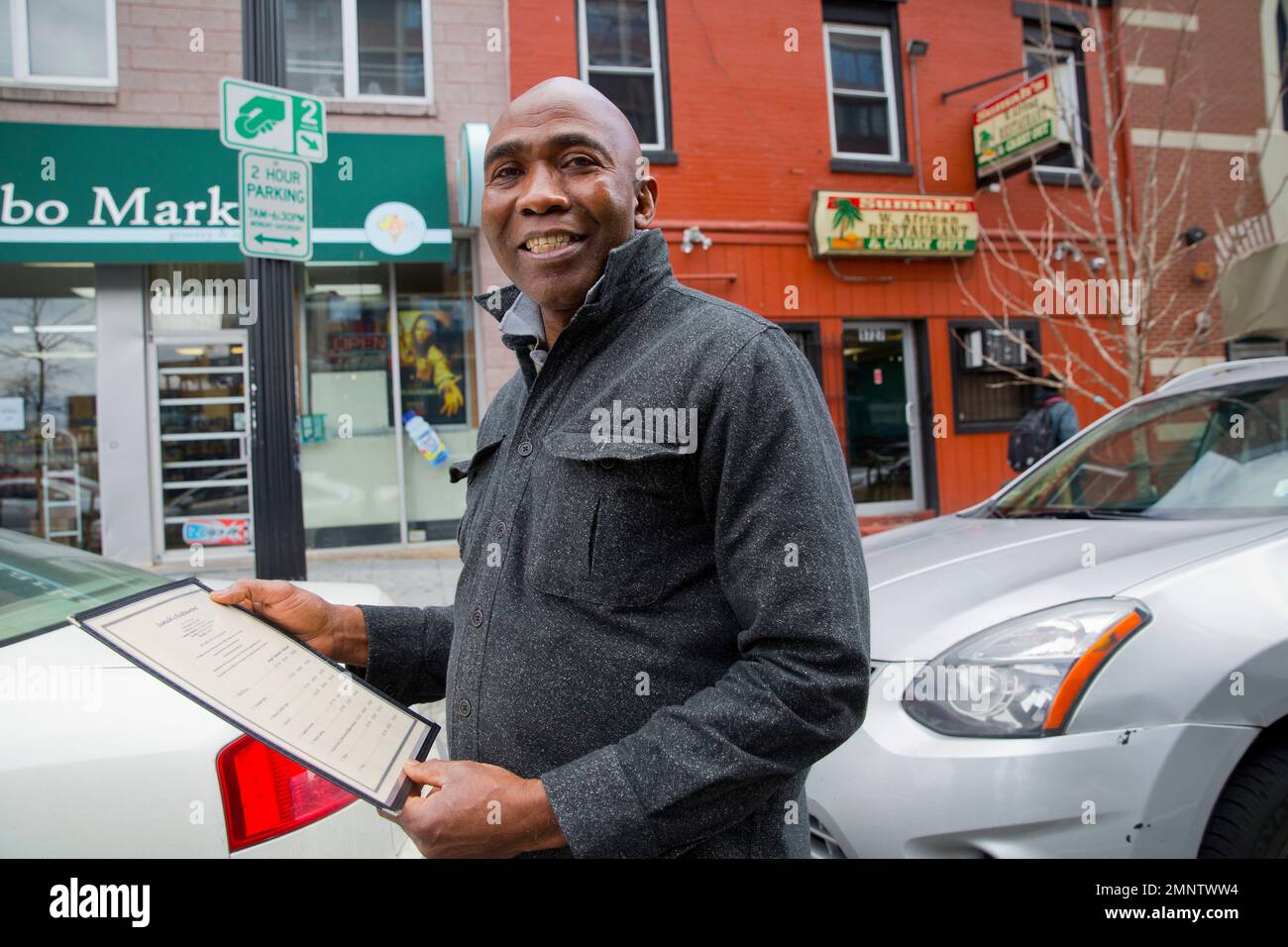 In this Wednesday, Jan. 24, 2018, photo, Amara Sumah, owner of Sumah's ...