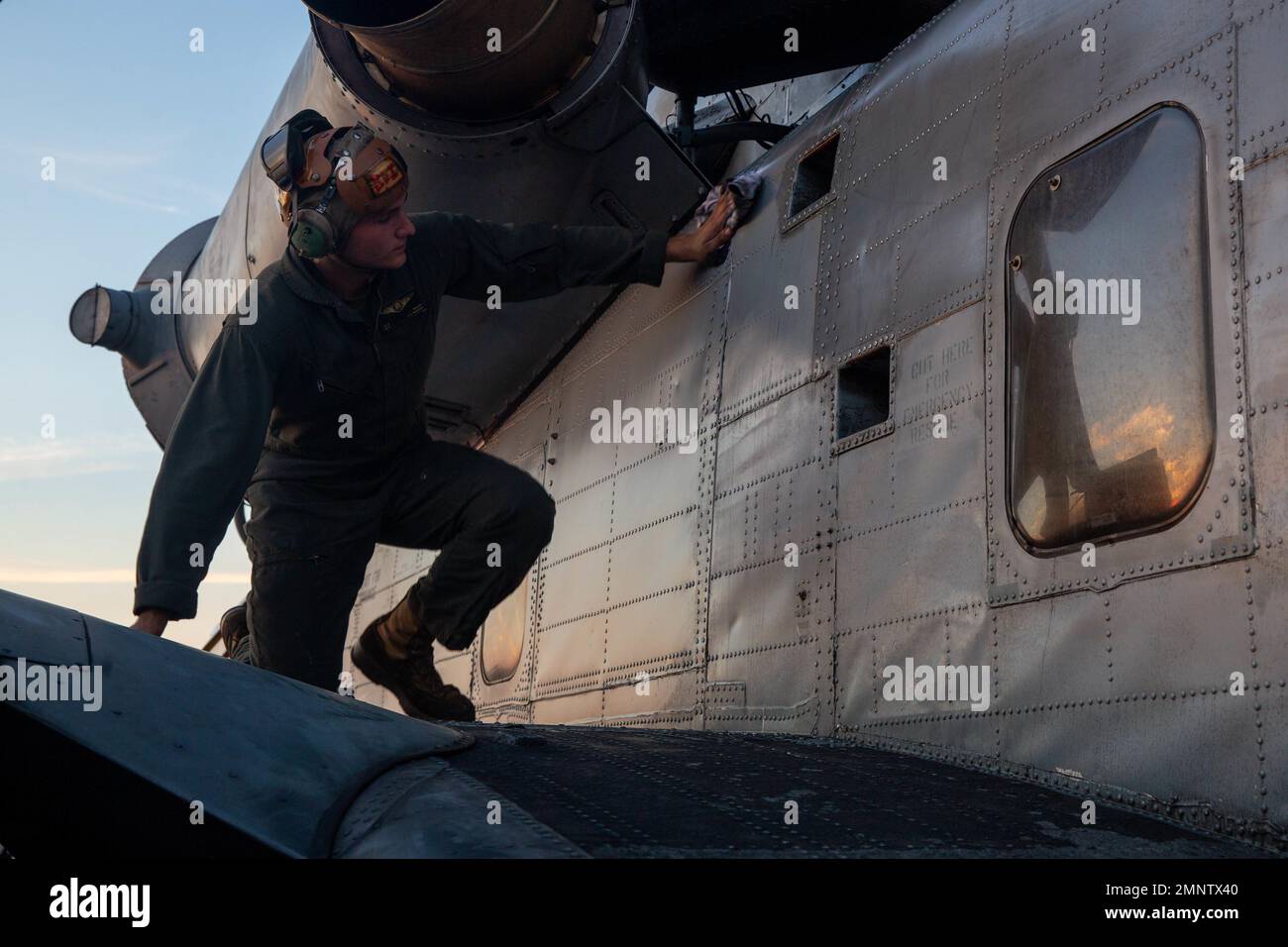 U.S. Marine Corps Sgt. John Jolley Jr., an aerial observer with Marine ...