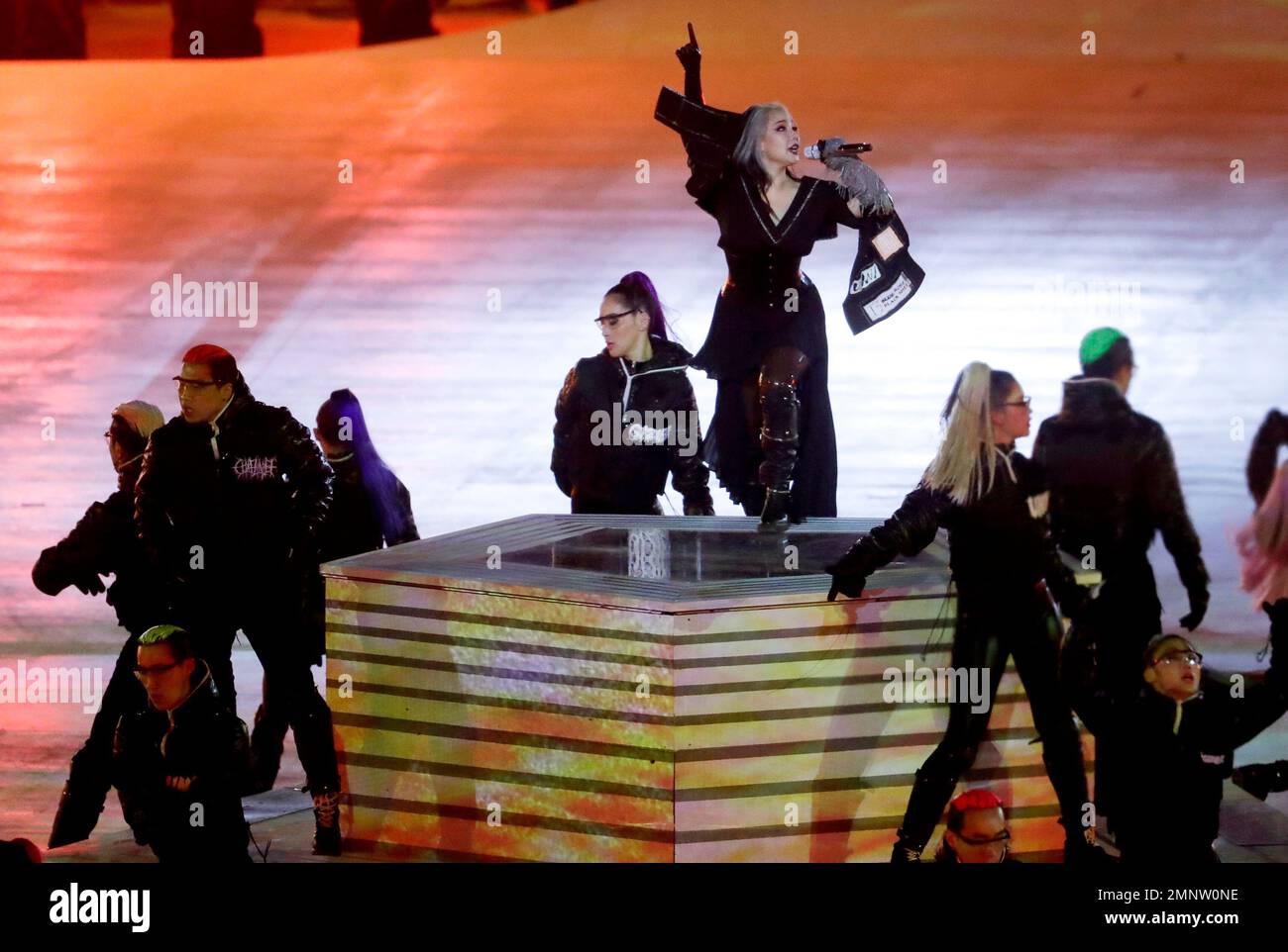 Singer CL performs during the closing ceremony of the 2018 Winter ...