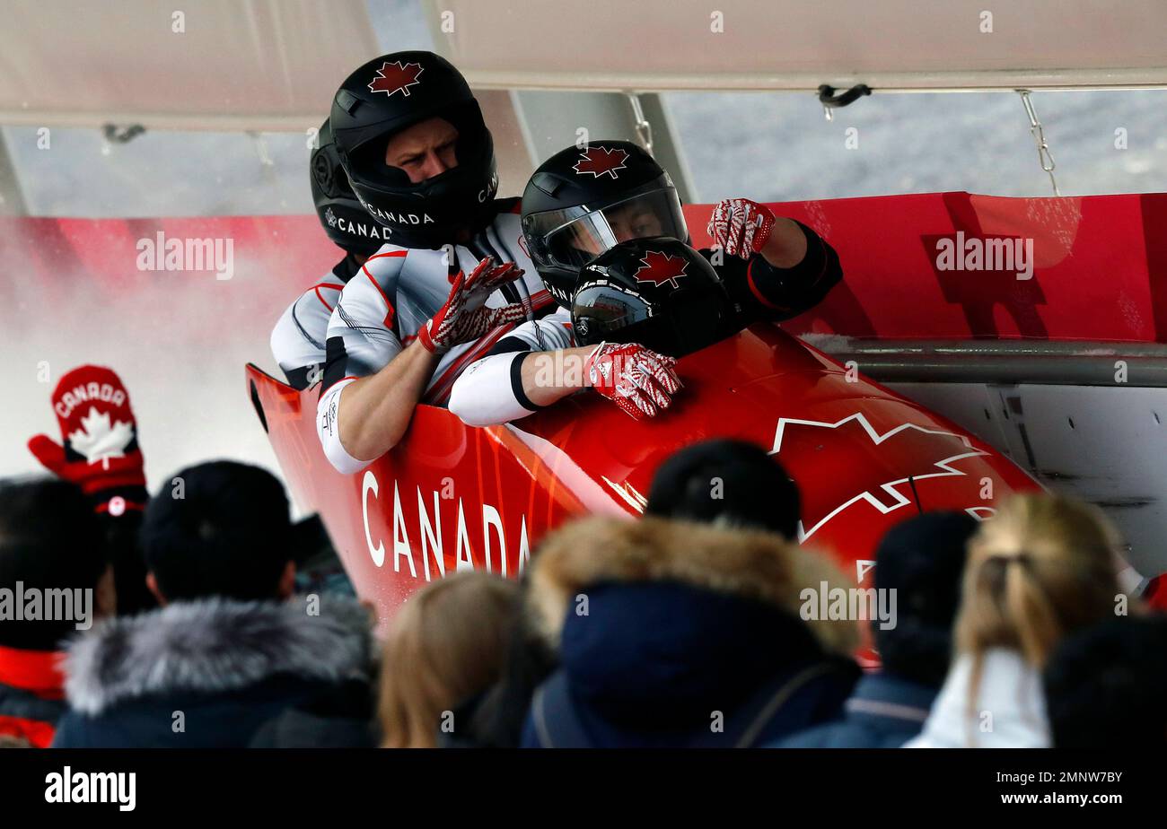 Driver Justin Kripps, Jesse Lumsden, Alexander Kopacz and Oluseyi Smith ...