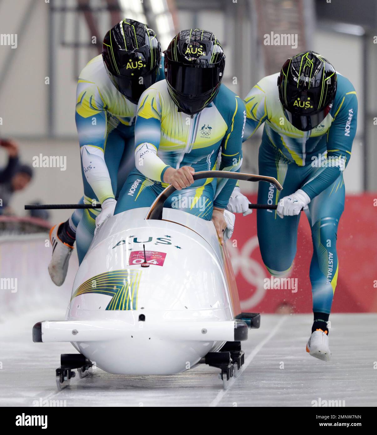 Driver Lucas Mata, David Mari, Lachlan Reidy and Hayden Smith of ...