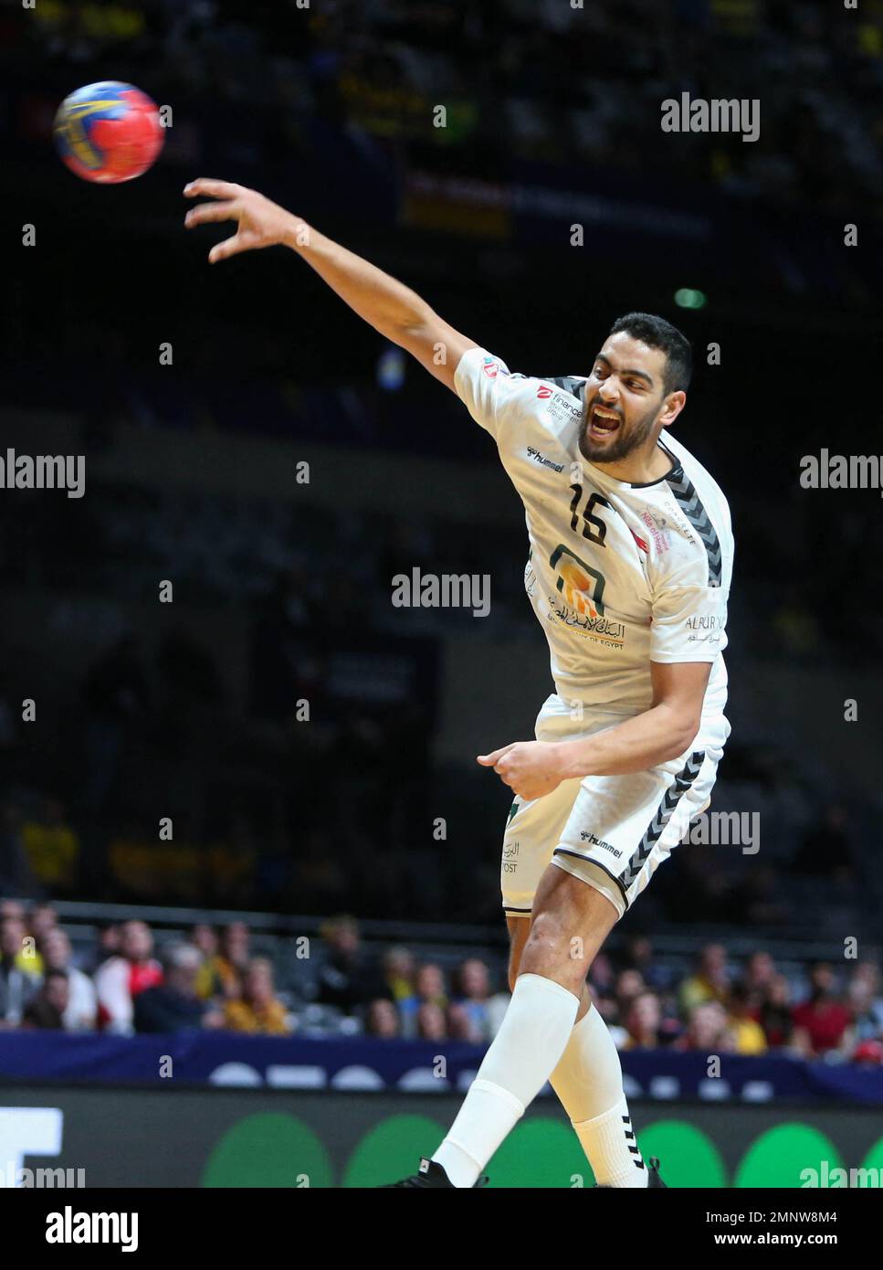 Ahmed Mohamed of Egypte during the IHF Men's World Championship 2023, Placement matches 7-8 ...