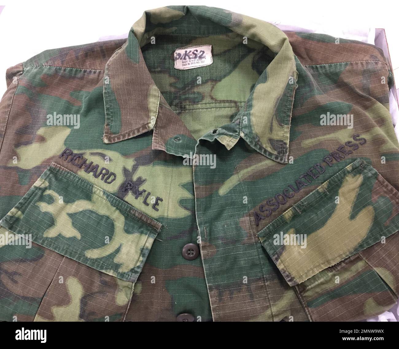 Fatigues worn by AP reporter Richard Pyle while reporting from Vietnam ...