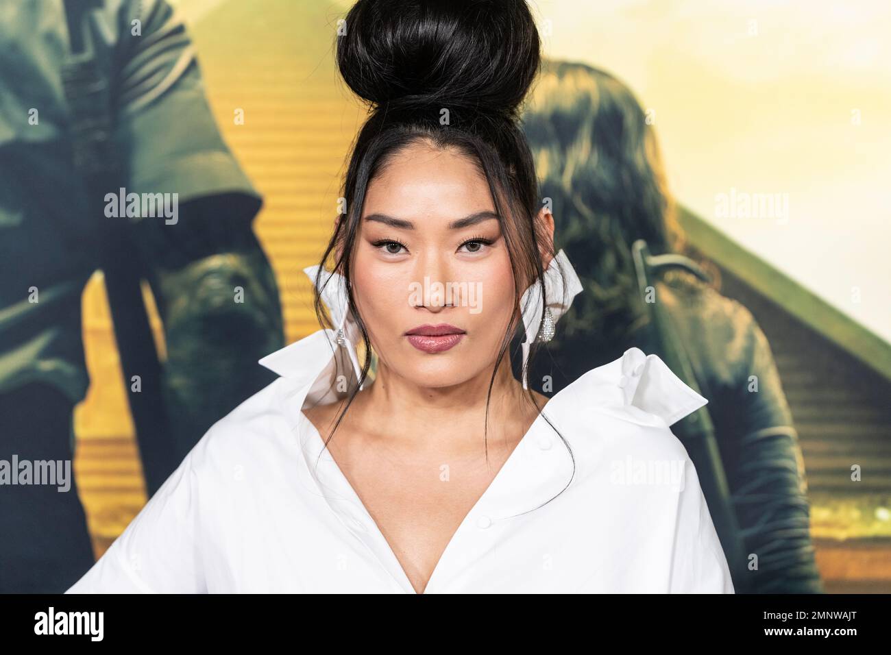 Chloe Flower attends world premiere of Knock at the Cabin at Jazz at ...