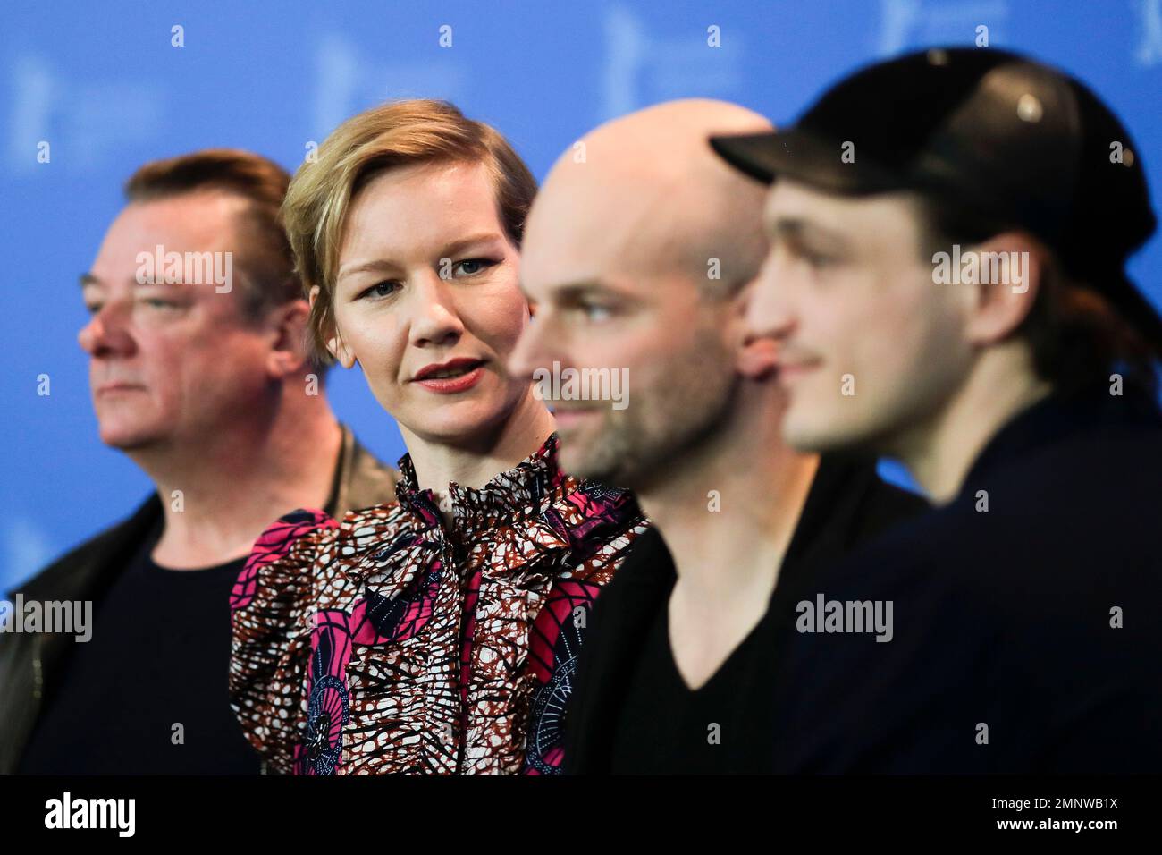 Actors Peter Kurth and Sandra Hueller, Director Thomas Stuber and actor ...