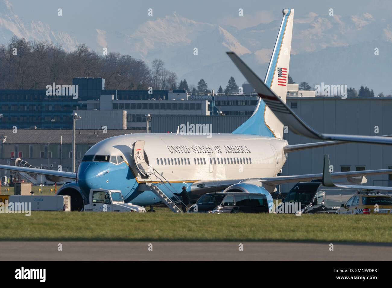 Zurich, Switzerland, January 19, 2023 United States government Boeing C ...