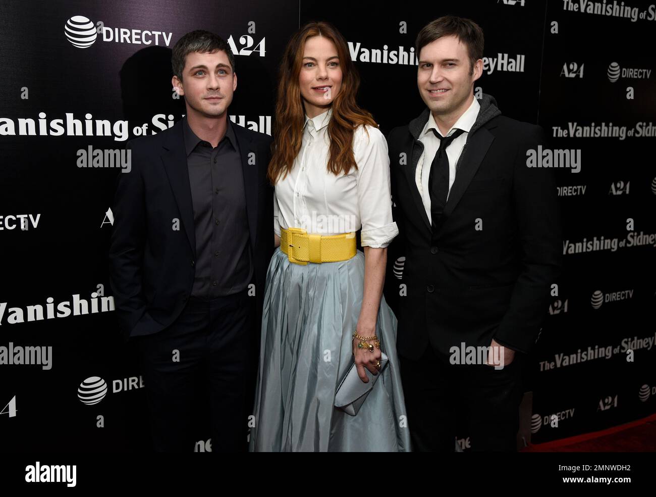 Logan Lerman, from left, Michelle Monaghan and director Shawn ...