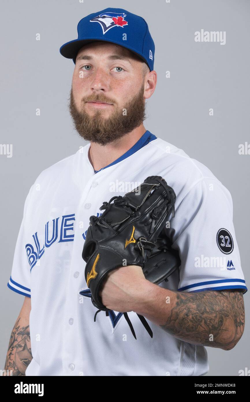 This is a 2018 photo of Sean Reid-Foley of the Toronto Blue Jays ...