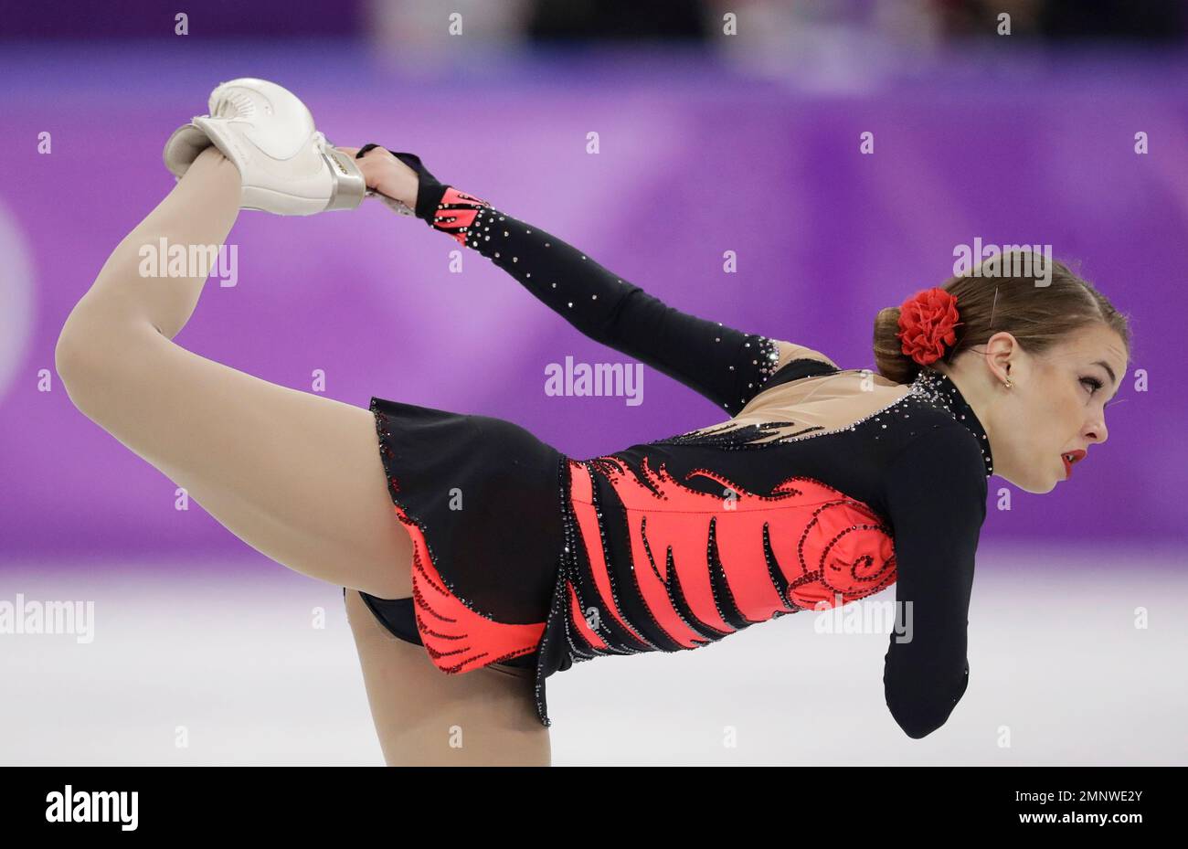 Isadora Williams of Brazil performs during the women's free figure ...