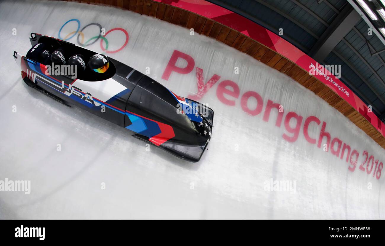 Driver Codie Bascue, Steven Langton, Samuel Mc Guffie and Evan ...