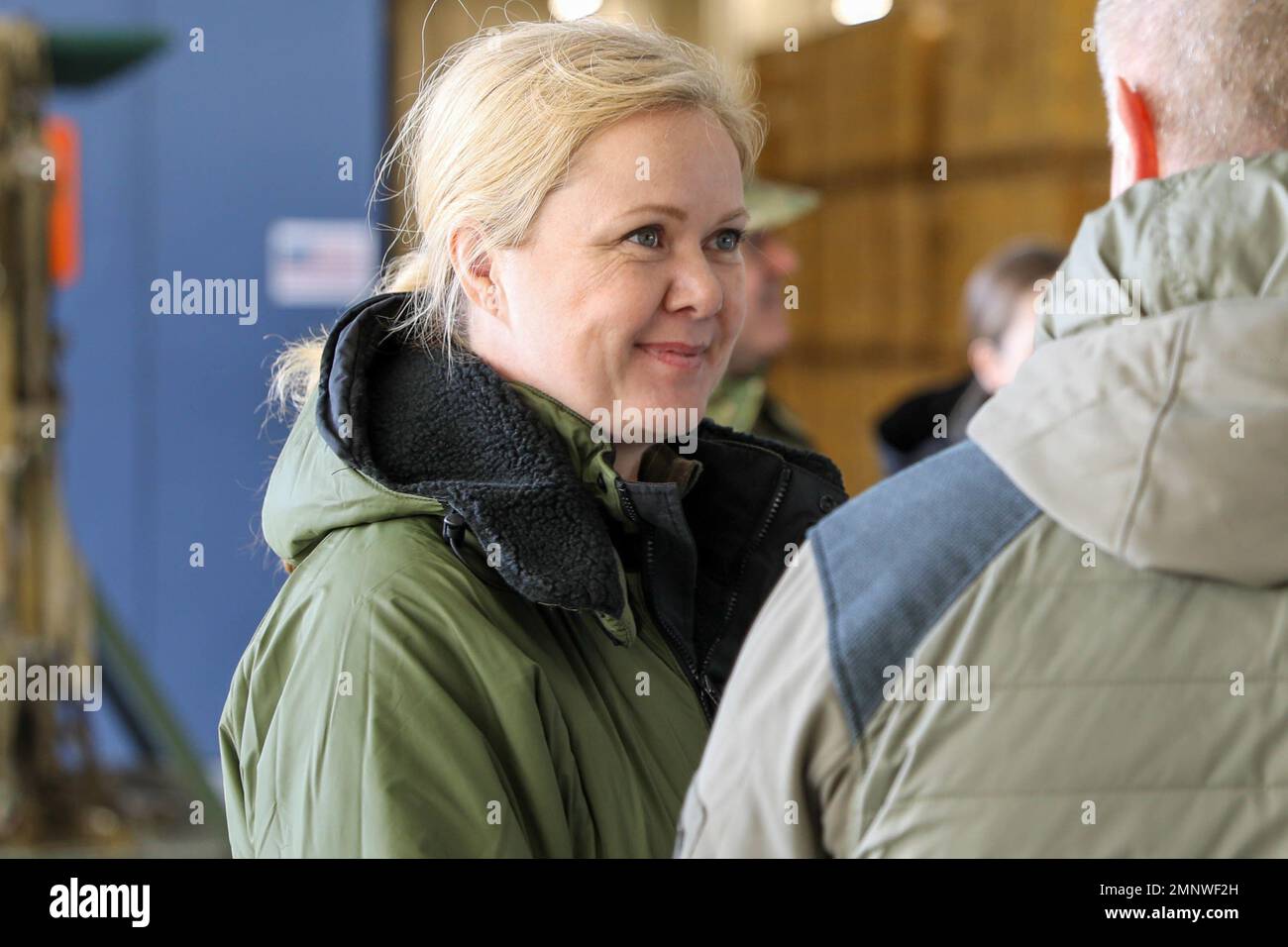 Denmark Army Master Sgt. Rikke Rietveld, lead of the intelligence cell ...