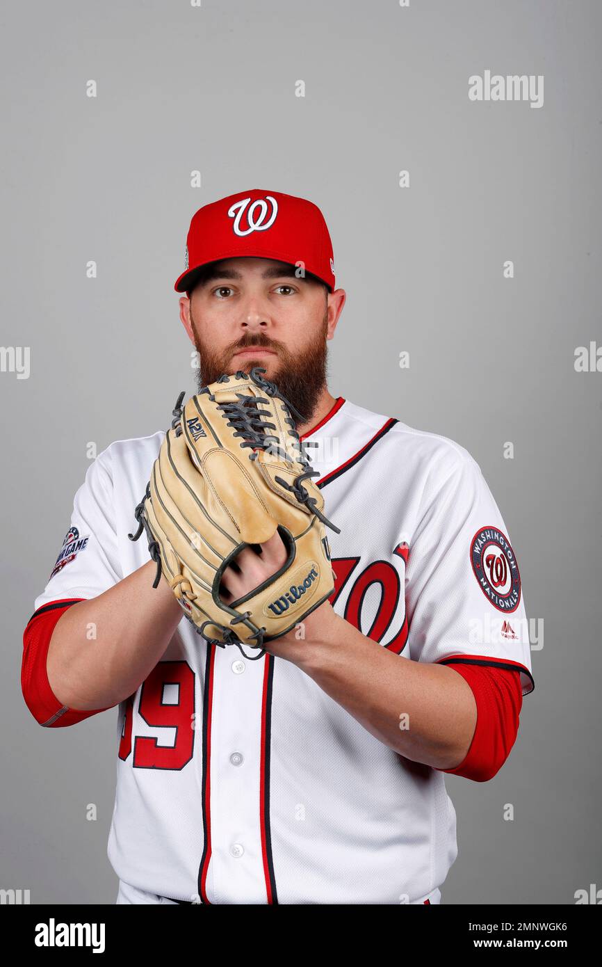 This is a 2018 photo of David Goforth of the Washington Nationals ...