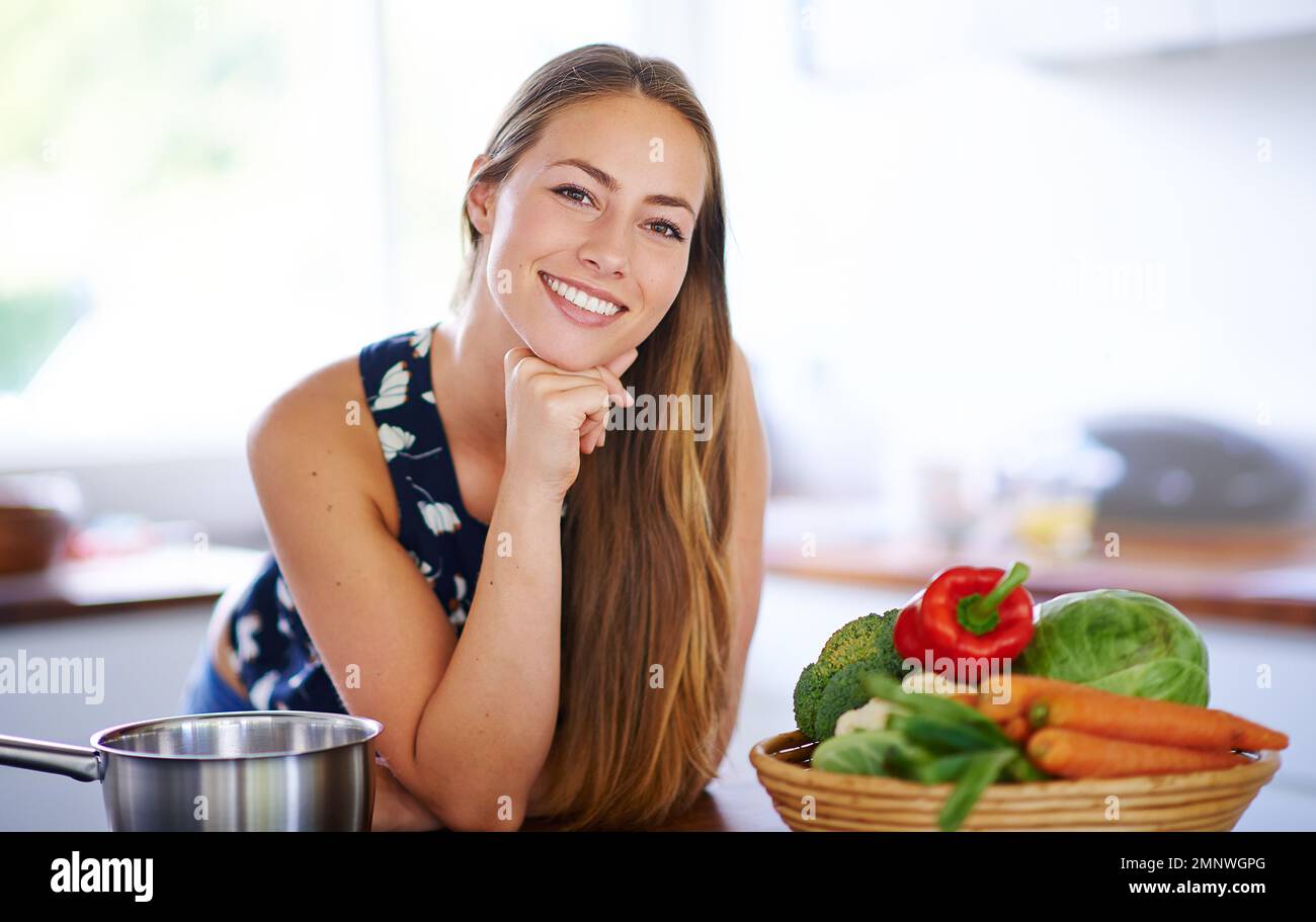 Love yourself enough to live a healthy lifestyle. Portrait of a young ...