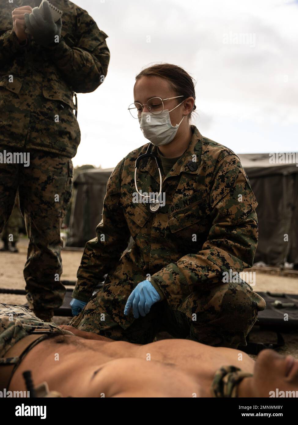 U.S. Navy Petty Officer Third Class Sarah Sharples, a corpsman with 3d ...
