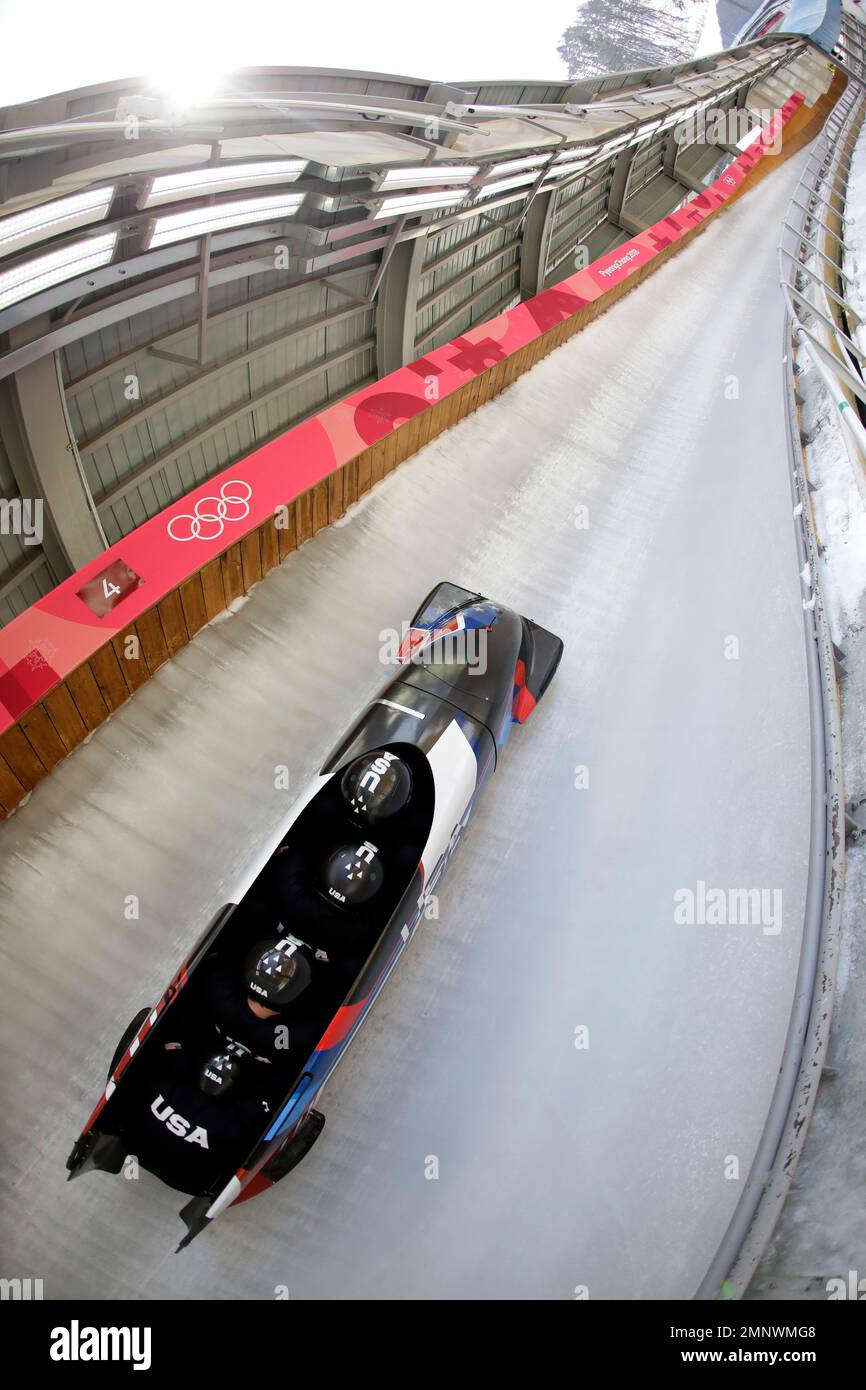 Driver Codie Bascue, Steven Langton, Samuel Mc Guffie and Evan ...