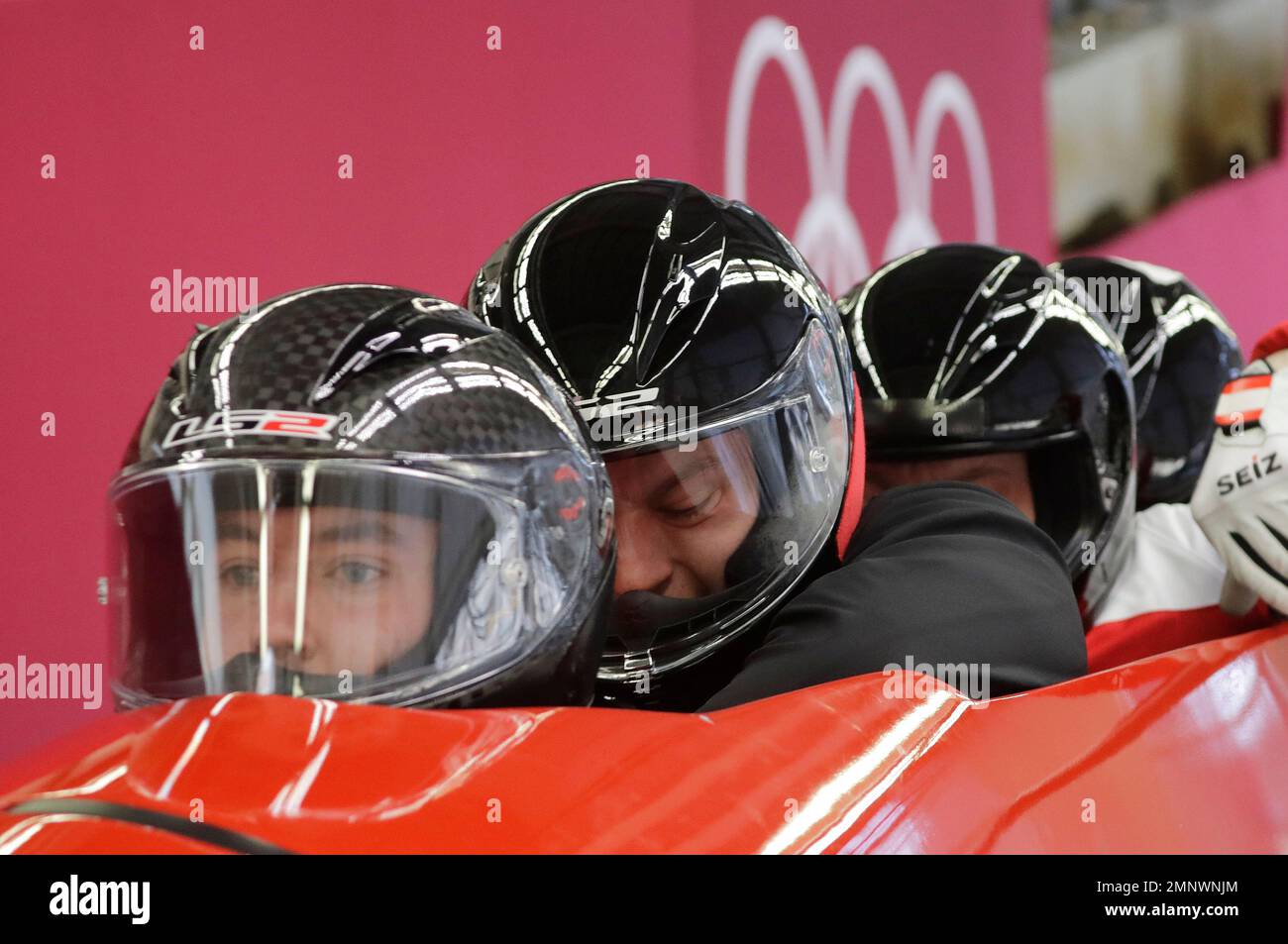 Driver Benjamin Maier, Kilian Walch, Danut Ion Moldovan and Markus ...