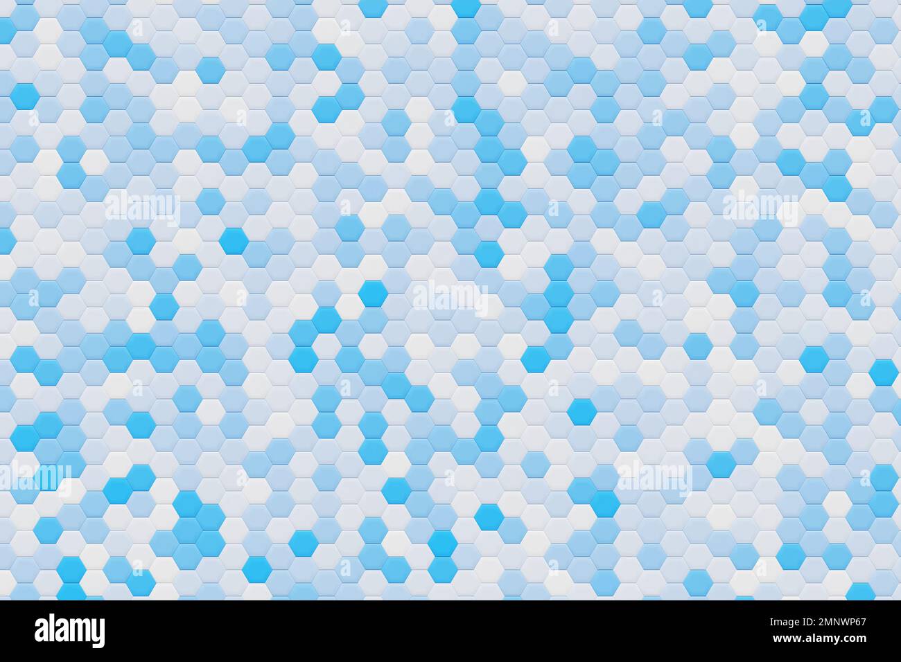 3d illustration of a blue honeycomb monochrome honeycomb for honey ...