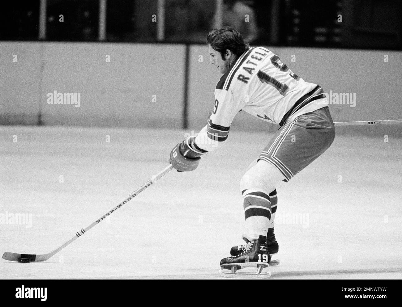 Jean Ratelle of the New York Rangers is pictured during game action in ...