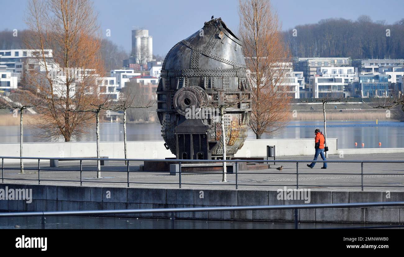 A giant Thomas converter, once used to produce steel, remembers the old ...