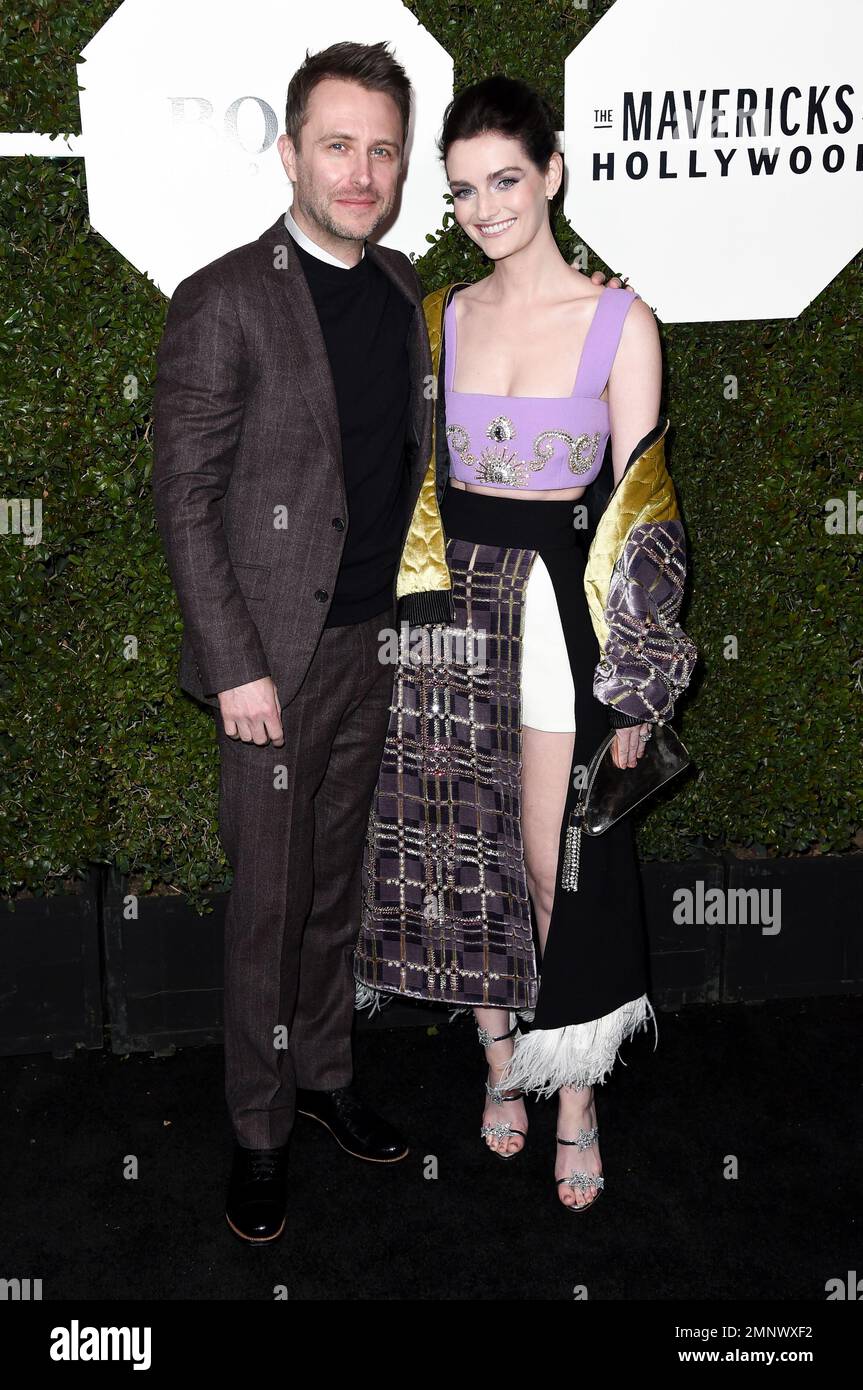 Chris Hardwick, left, and Lydia Hearst-Shaw attend the 2018 Esquire ...