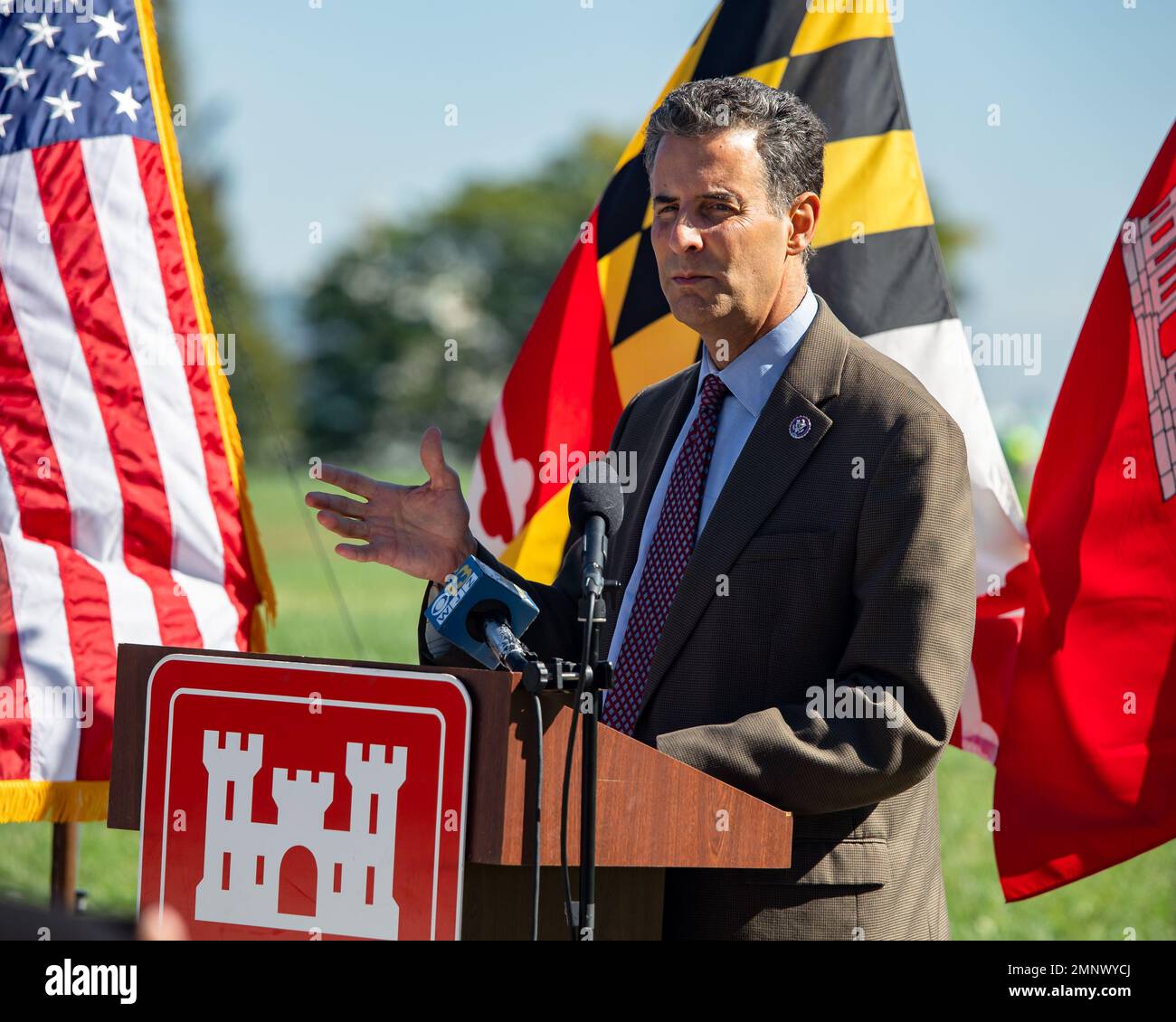 Congressman John Sarbanes speaks during an event that marked the ...