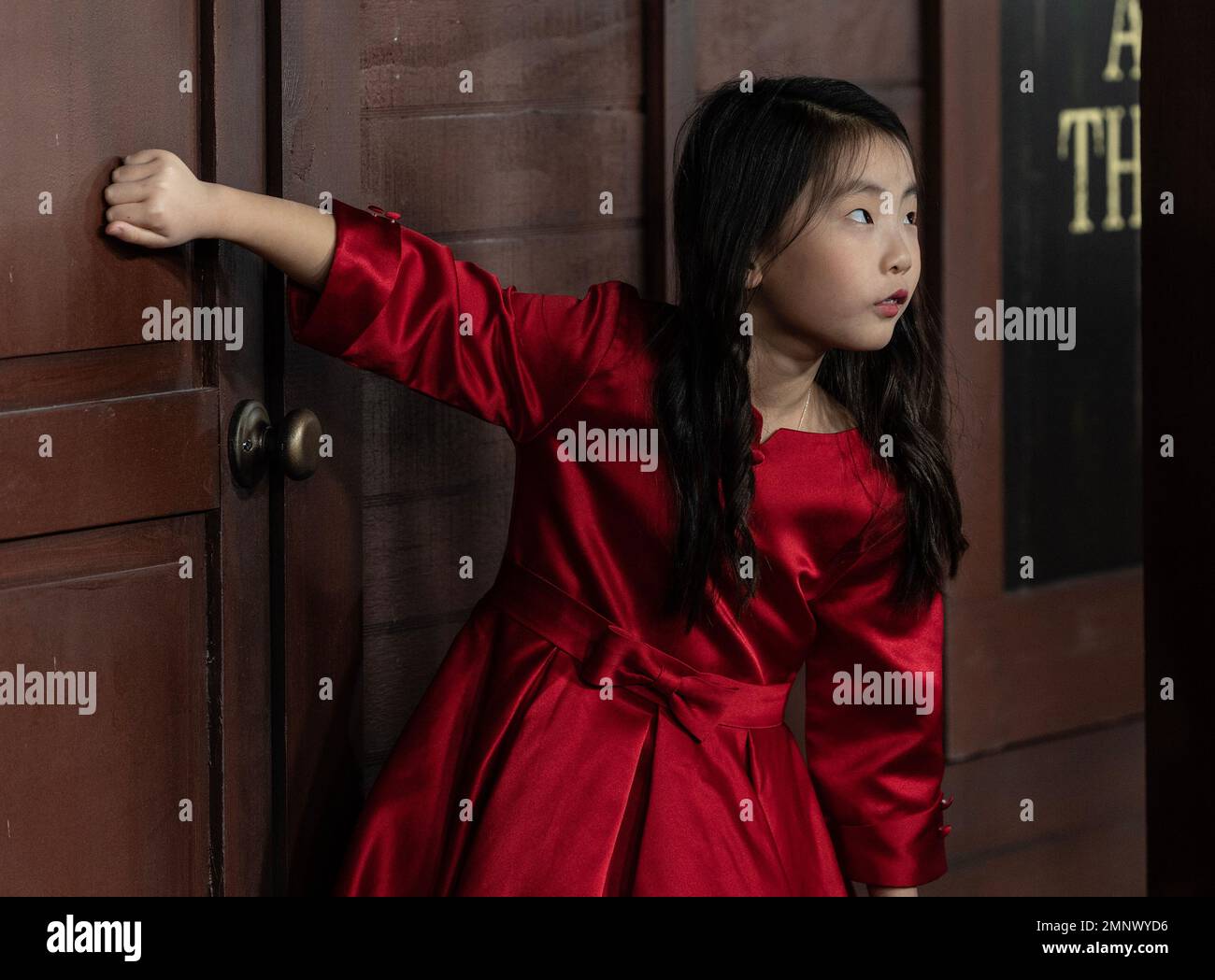 Kristen Cui is knocking on the door while attending world premiere of Knock at the Cabin by ...