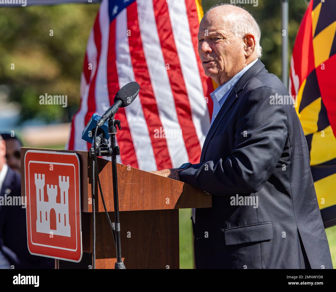 Senator Ben Cardin speaks during an event that marked the beginning of ...