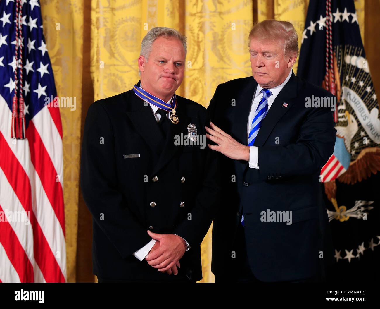 President Donald Trump awards public safety Medal of Valor to ...