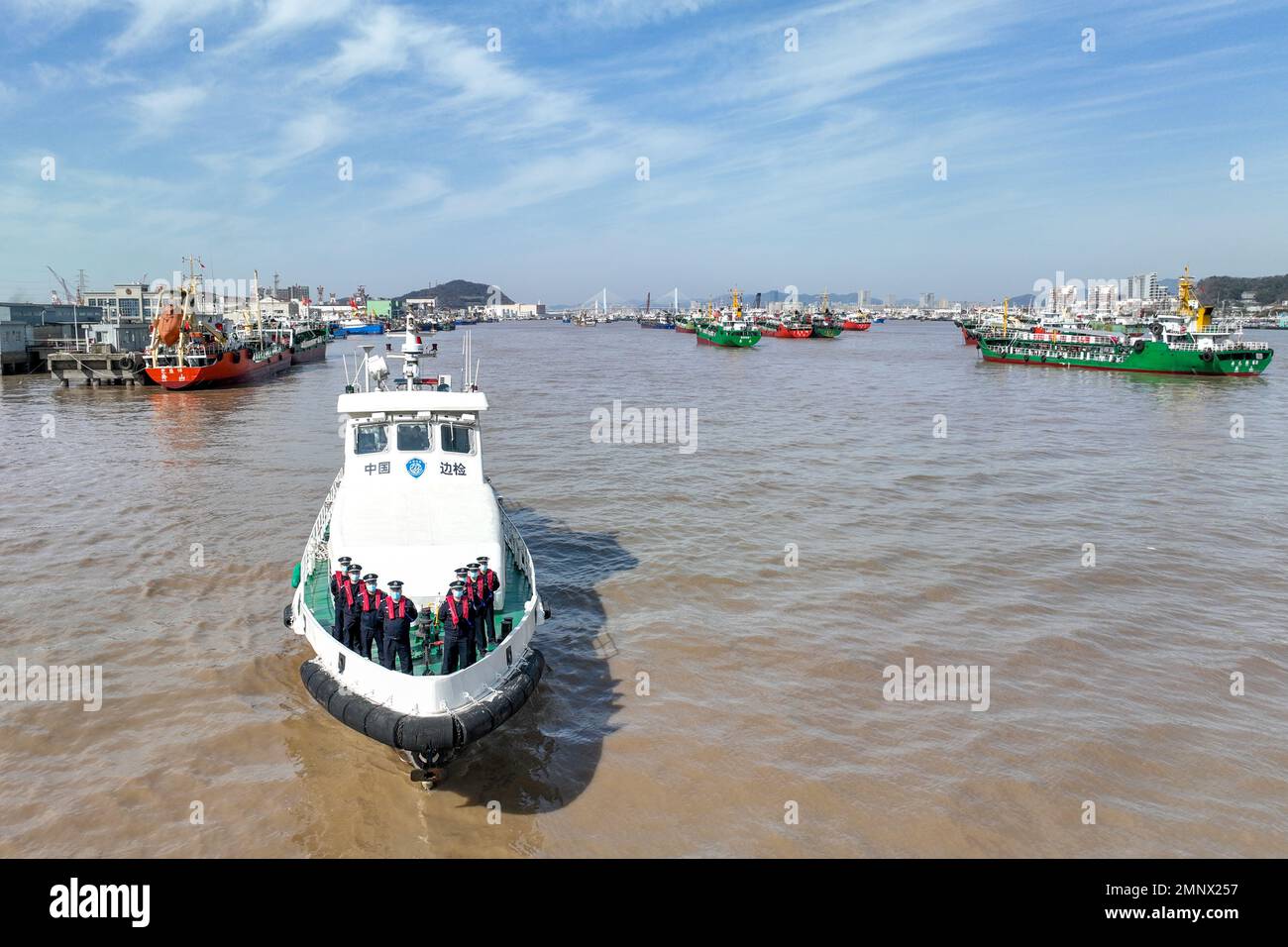 ZHOUSHAN, CHINA - JANUARY 31, 2023 - Coastal Defense and anti-smuggling ...