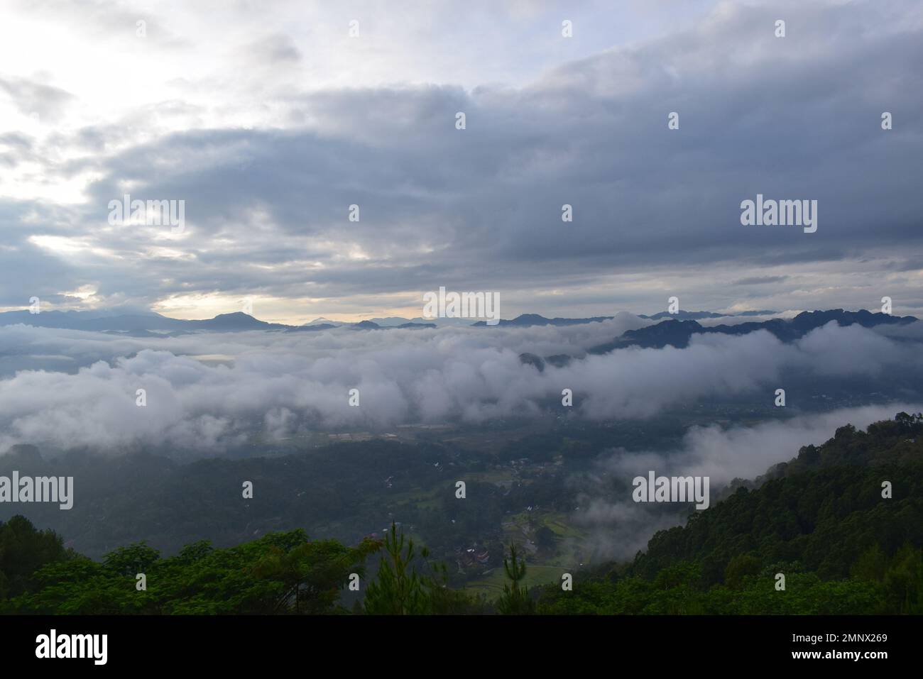 View of the Land above the Clouds (village above the Clouds) Lolai ...