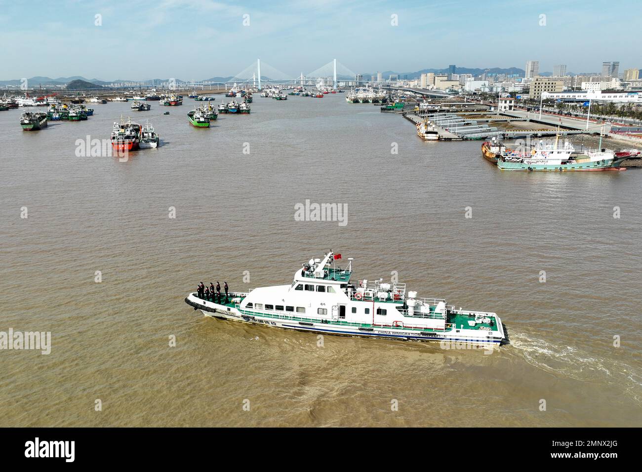 ZHOUSHAN, CHINA - JANUARY 31, 2023 - Coastal Defense and anti-smuggling ...