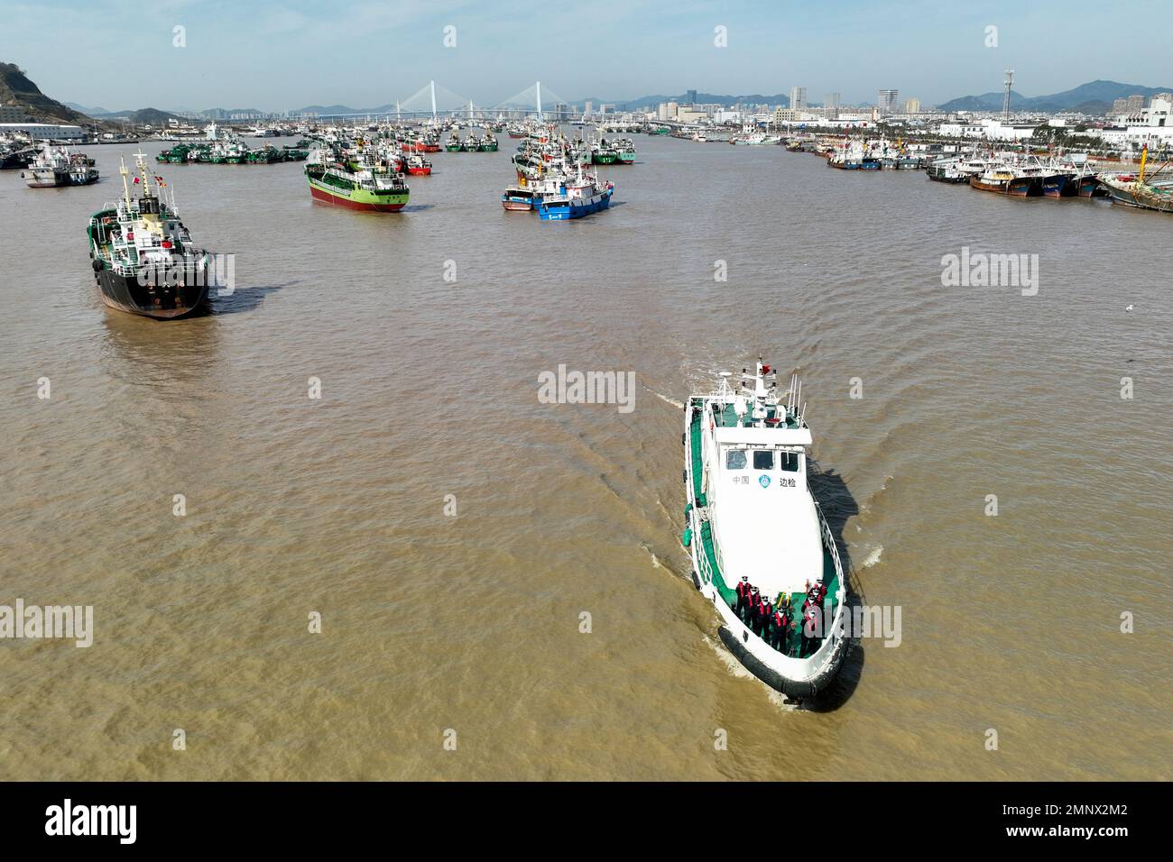 ZHOUSHAN, CHINA - JANUARY 31, 2023 - Coastal Defense and anti-smuggling ...
